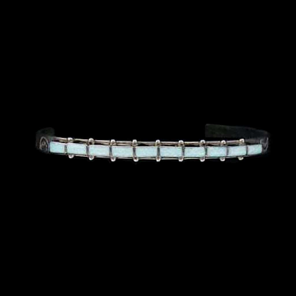 Small Zuni Traditional Inlaid Split Cuff