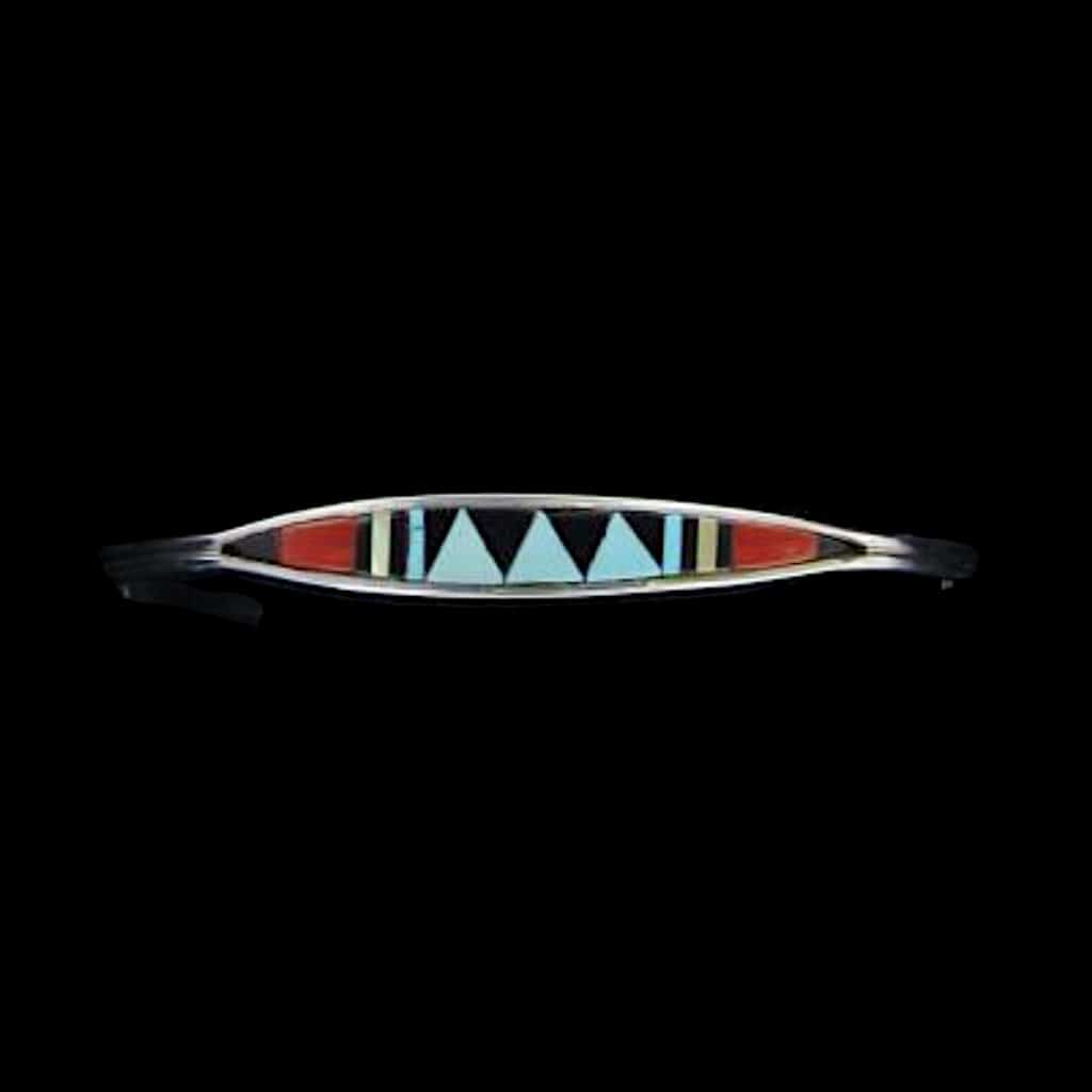 Native American Sterling Silver Bracelets : Small Zuni Traditional ...