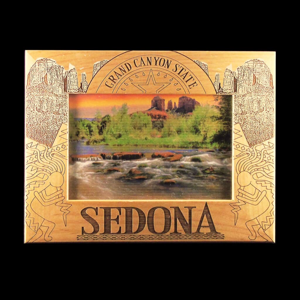 Sedona Grand Canyon State Wood Frame | Joe Wilcox Indian Den
