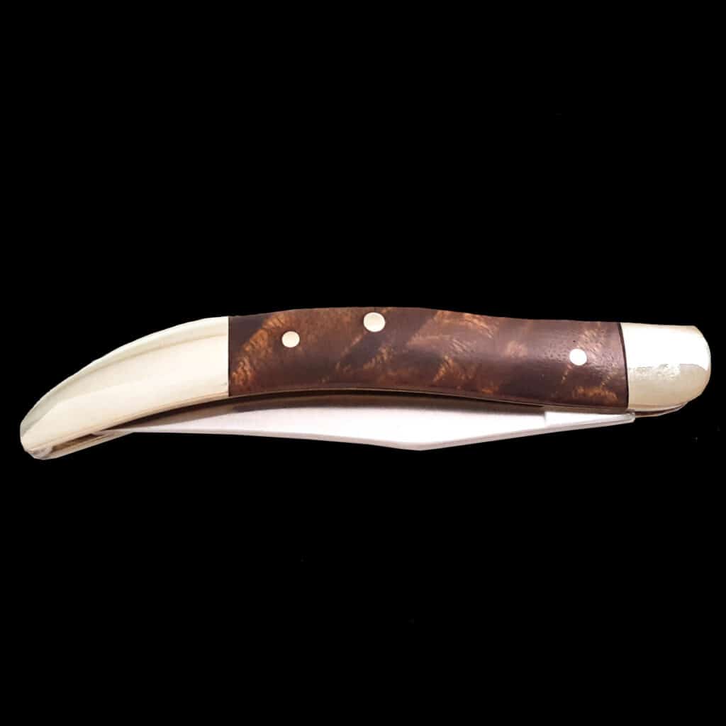 Silver Inlaid Eagle Head Toothpick Pocket Knife