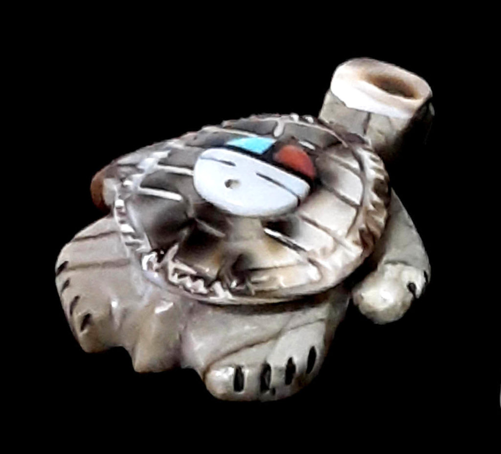 Boone Turtle with Sunface Fetish | Joe Wilcox Indian Den