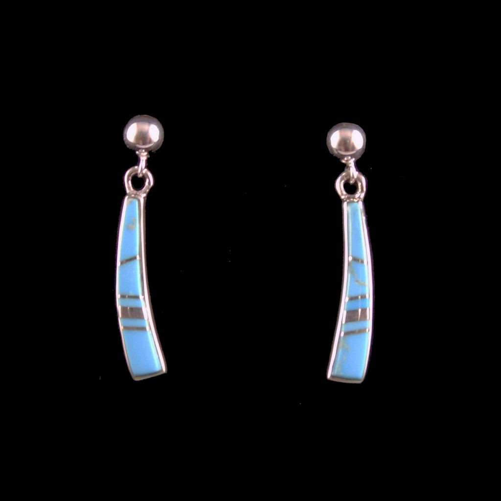 TSF Inlaid Turquoise Earring | Joe Wilcox Indian Den