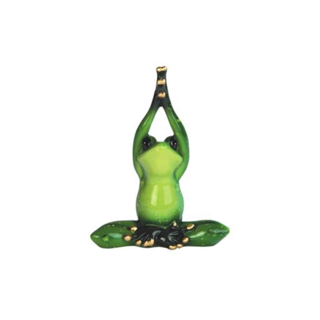 Frog Doing Yoga Figurine | Joe Wilcox Indian Den