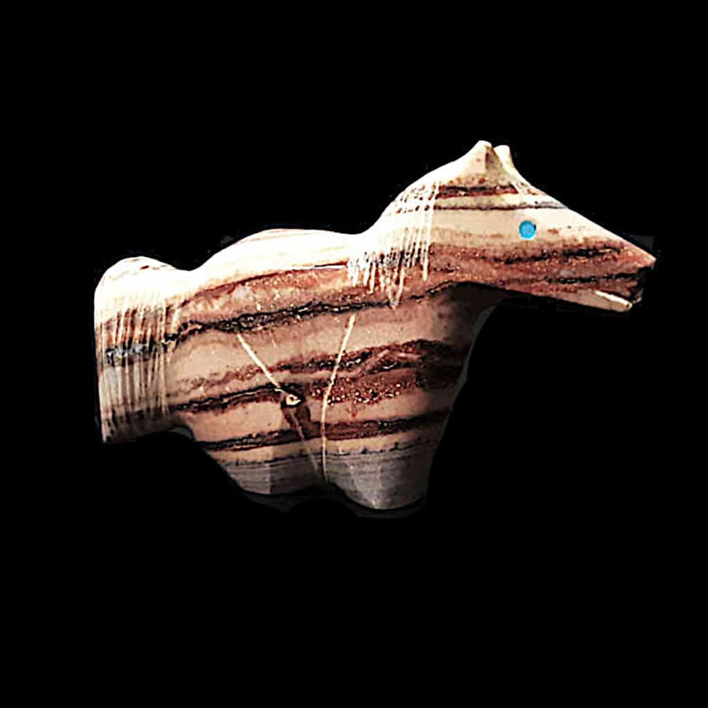 Authentic Zuni Fetish Horse Carving by Quam