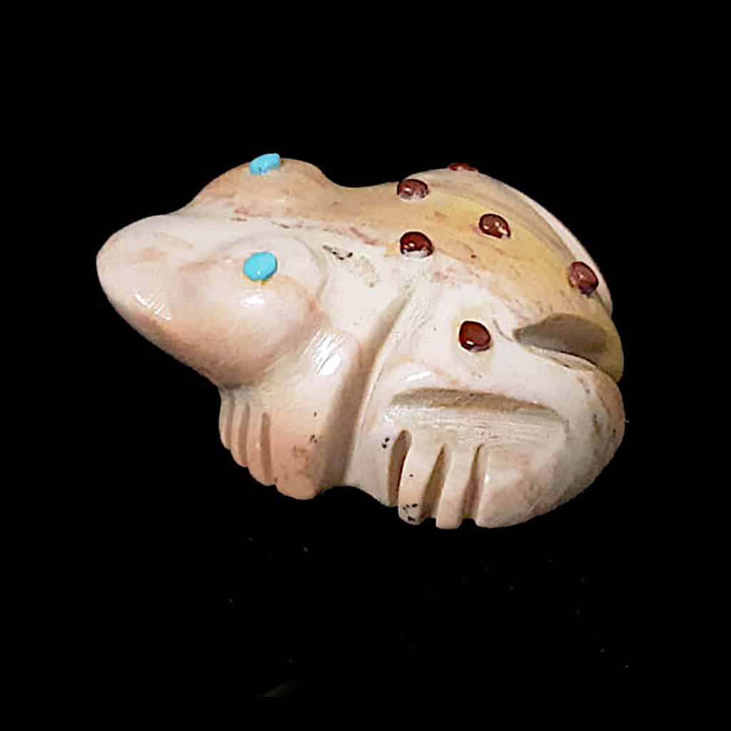 Hand Carved Native American Frog Fetish