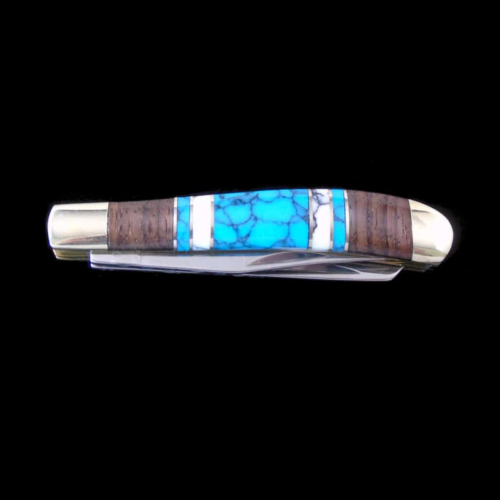 Dual Blade Turquoise Knife | Joe Wilcox Indian Den