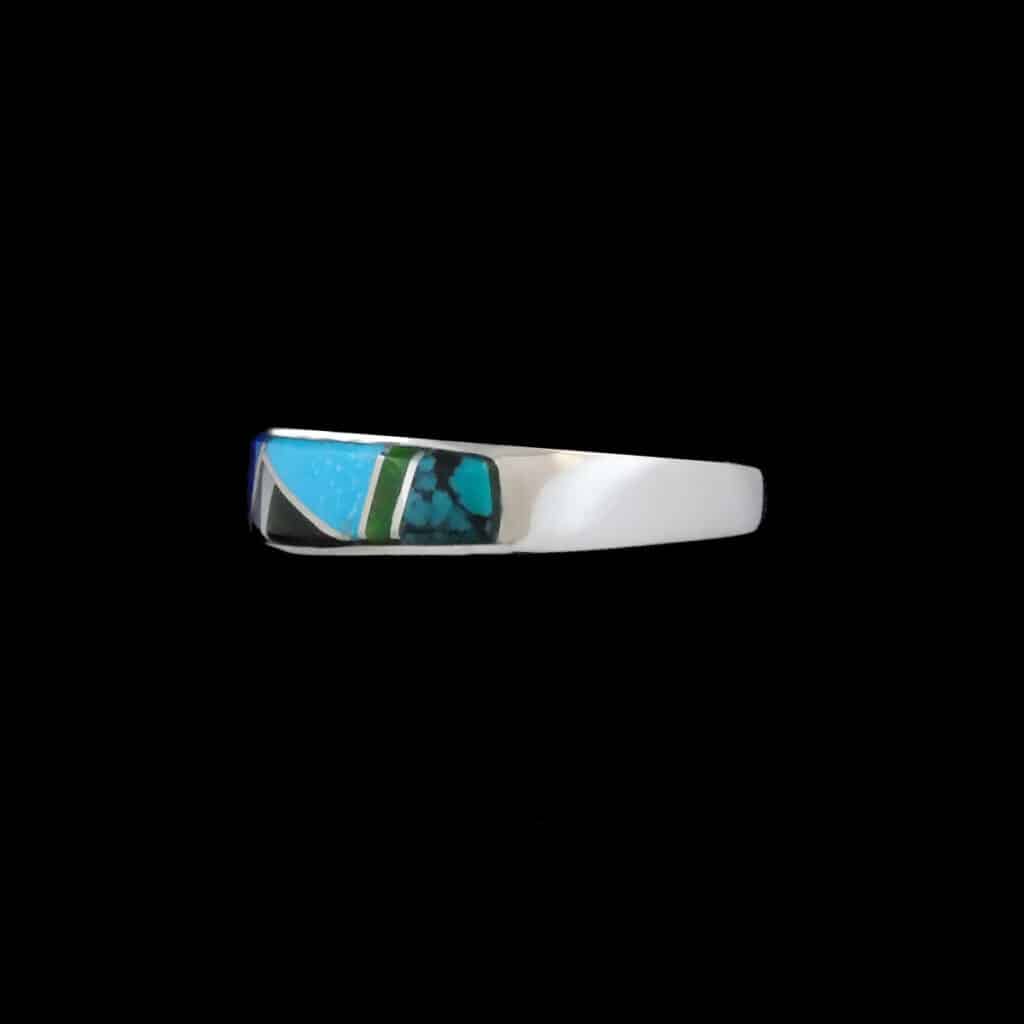 Original Navajo Multi-Stone Inlaid Ring