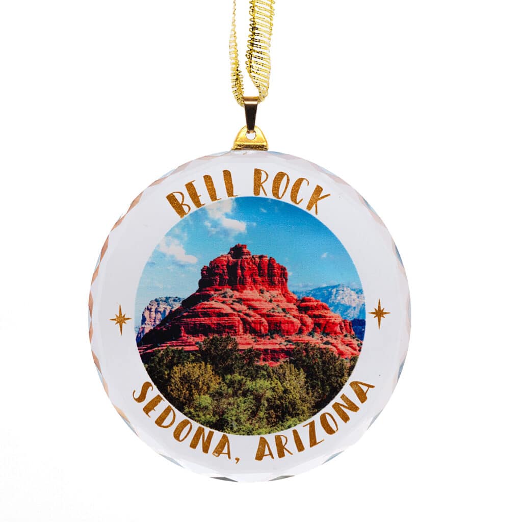Bell Rock Sedona Beveled Crystal Ornament